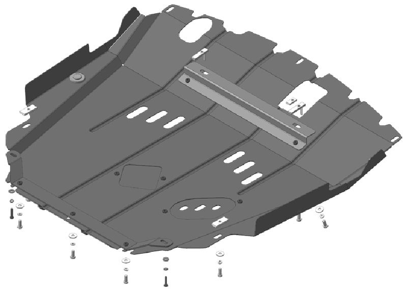 Защита картера двигателя, КПП MOTODOR 03037 для Chevrolet Captiva ...